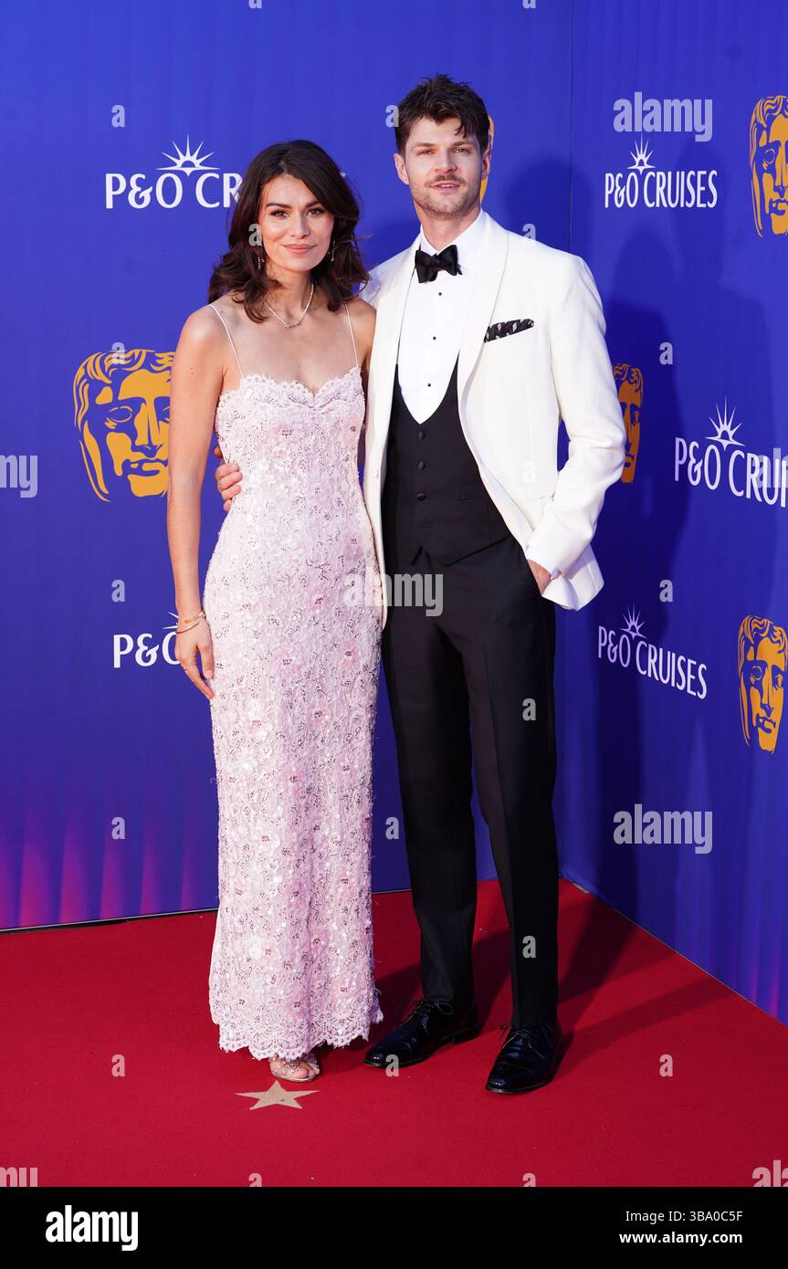 Sarah Tarleton and Jim Chapman attending the 2025 BAFTA Television ...