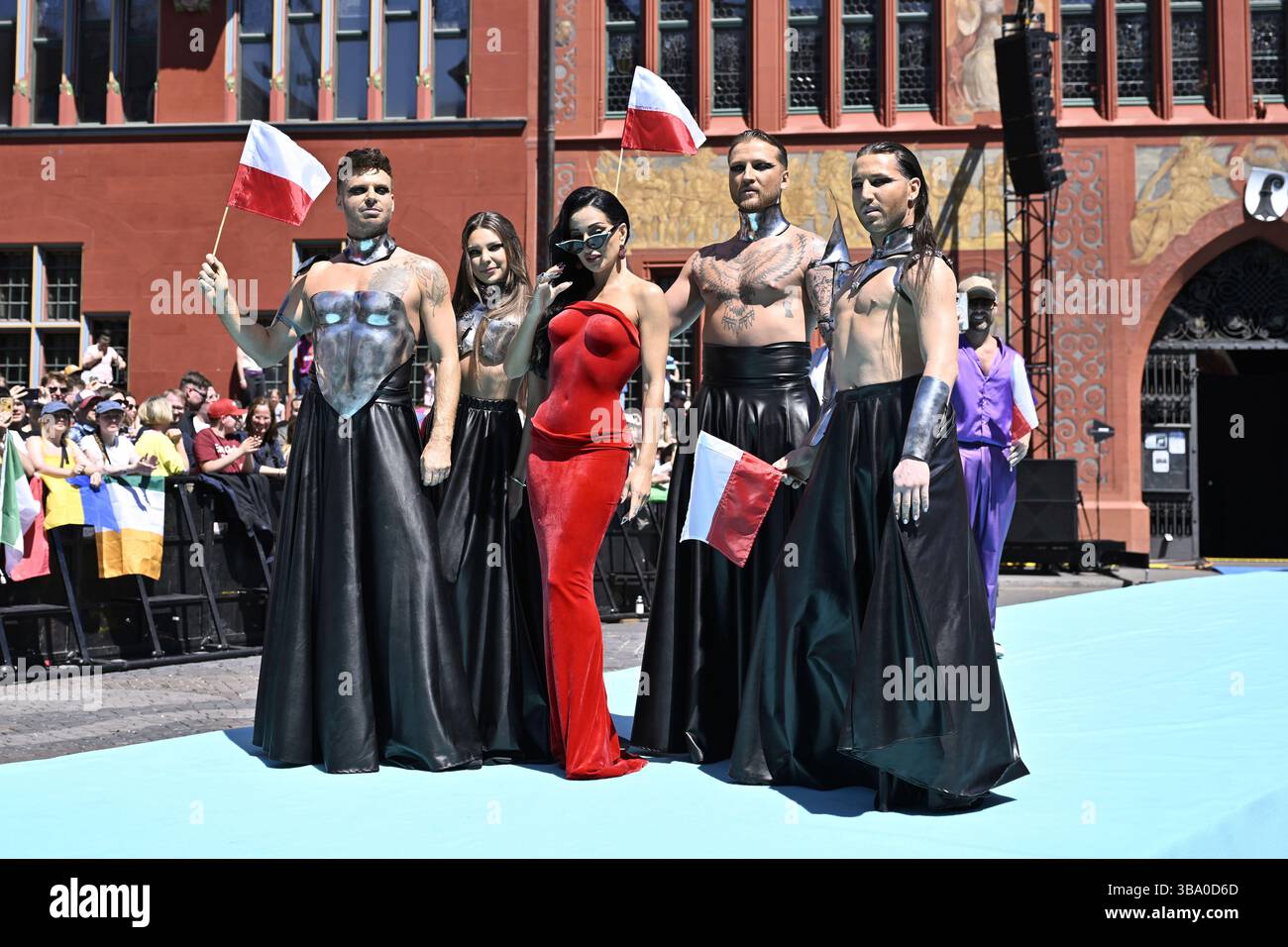 Poland's Justyna Steczkowska poses for a photo, during the opening ...