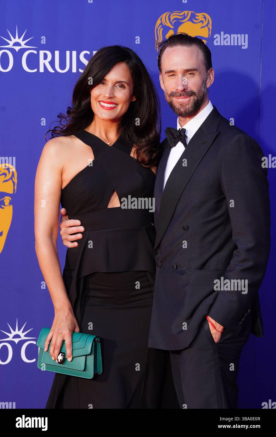 Maria Dolores Dieguez and Joseph Fiennes attending the 2025 BAFTA ...