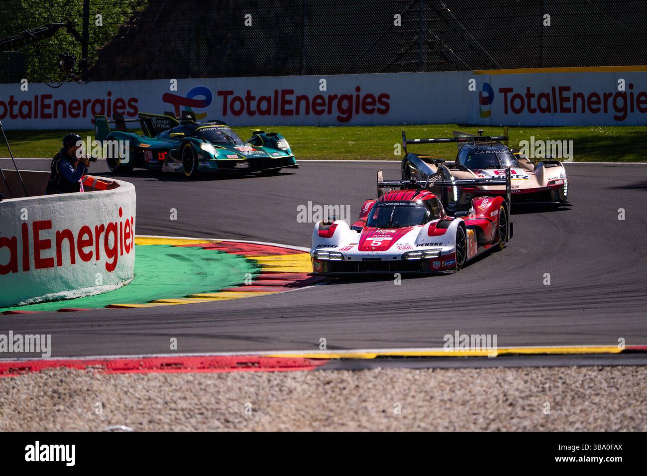 Spa Francorchamps, Belgium. 10th May, 2025. Some Hypercars into La ...