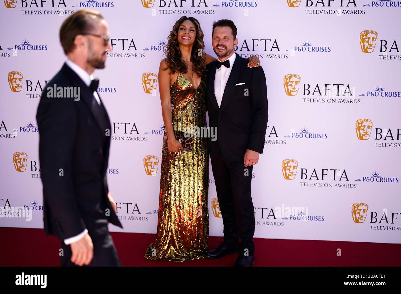 Shivi Ramoutar and Jimmy Doherty attending the 2025 BAFTA Television ...