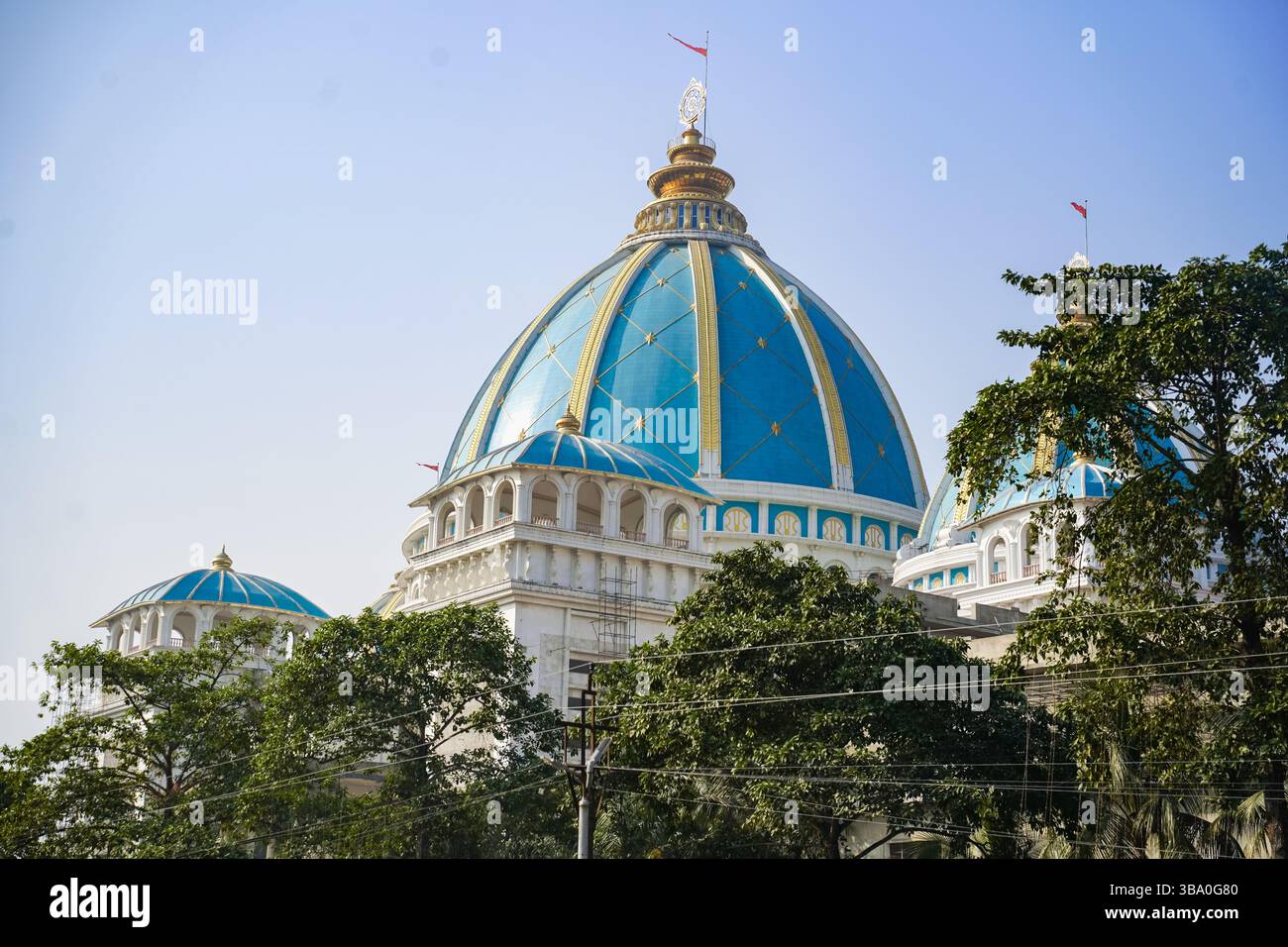 The iconic ISKCON Temple in Nabadwip Dham, a sacred hub of devotion and ...