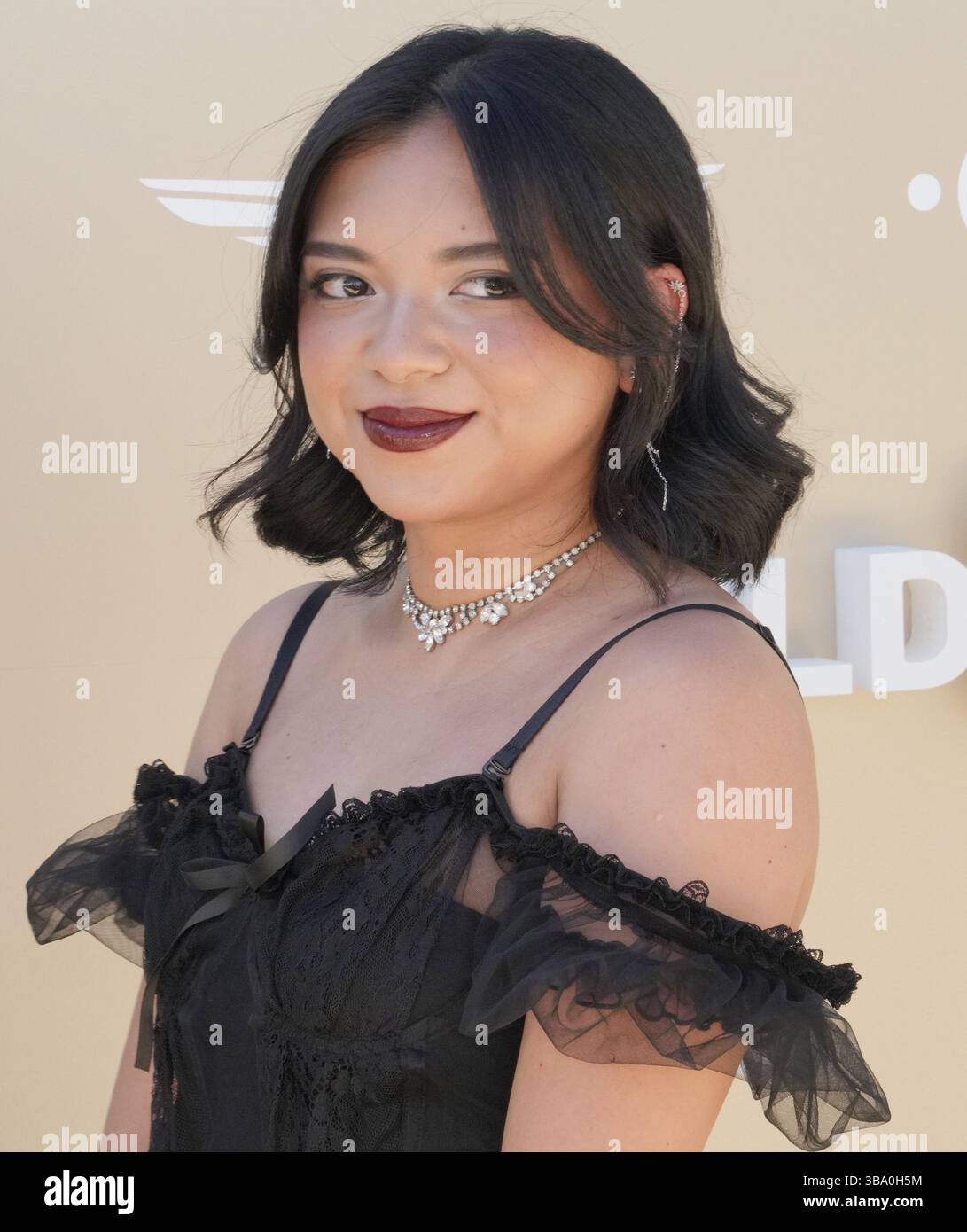 Los Angeles, USA. 10th May, 2025. Jenn Aguinaldo arrives at the Gold ...