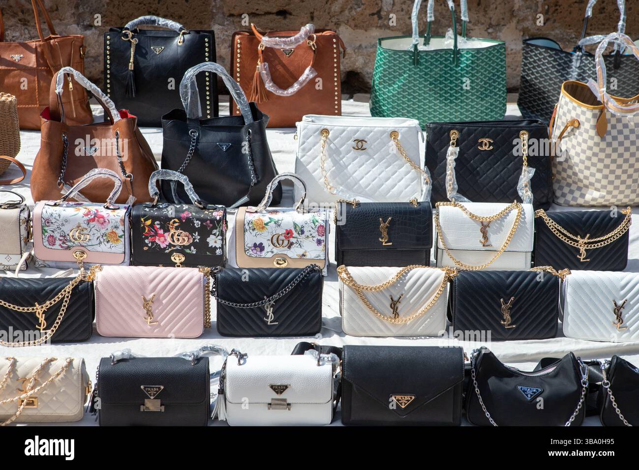 Counterfeit luxury brands hi-res stock photography and images - Alamy