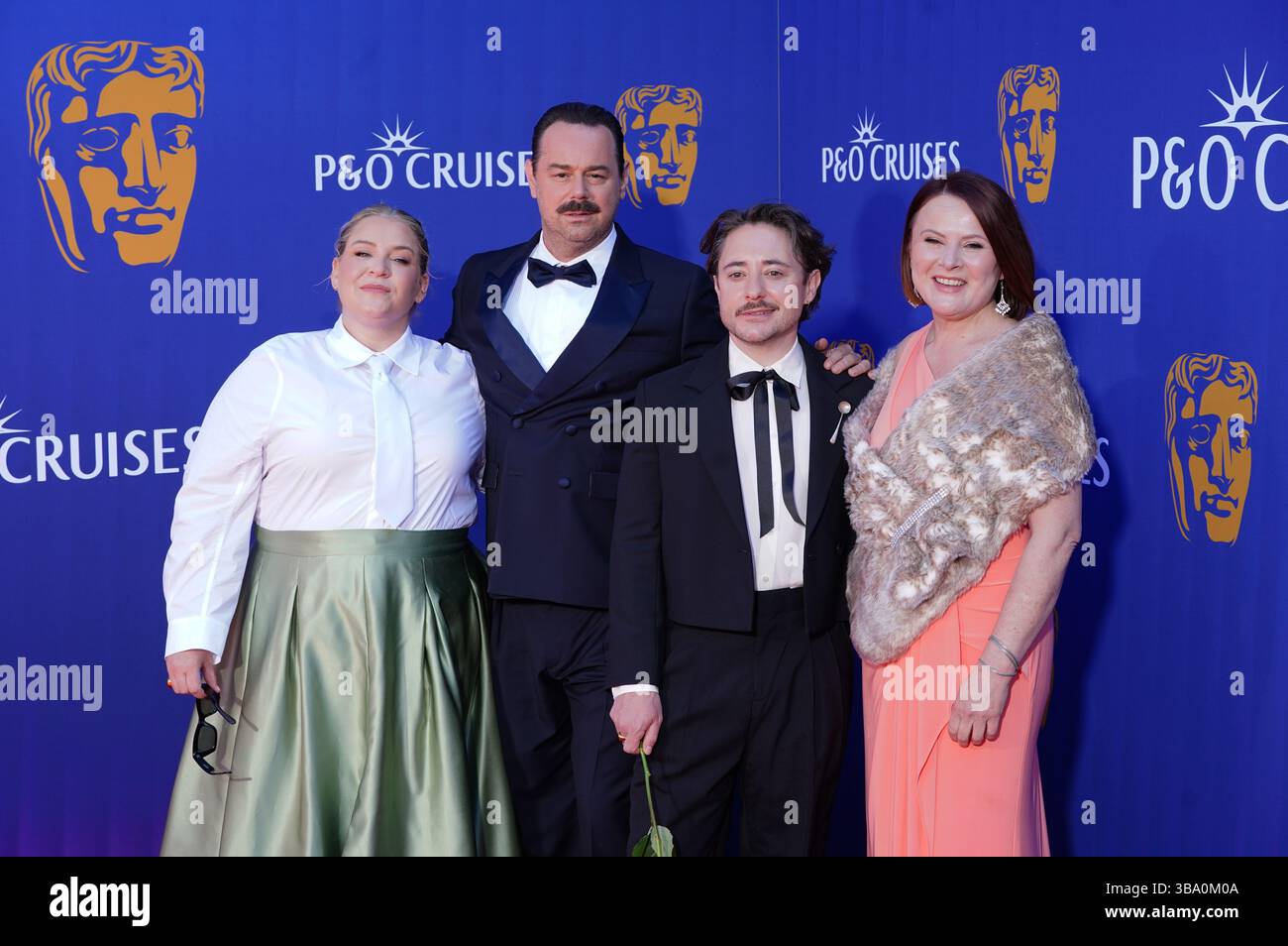 (Left to right) Harriet Webb, Danny Dyer, Ryan Sampson and Monica Dolan ...