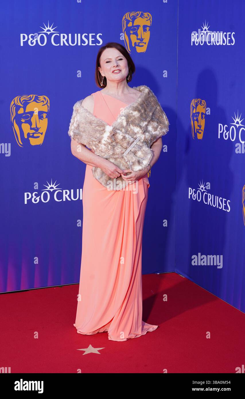 Monica Dolan attending the 2025 BAFTA Television Awards with P&O ...