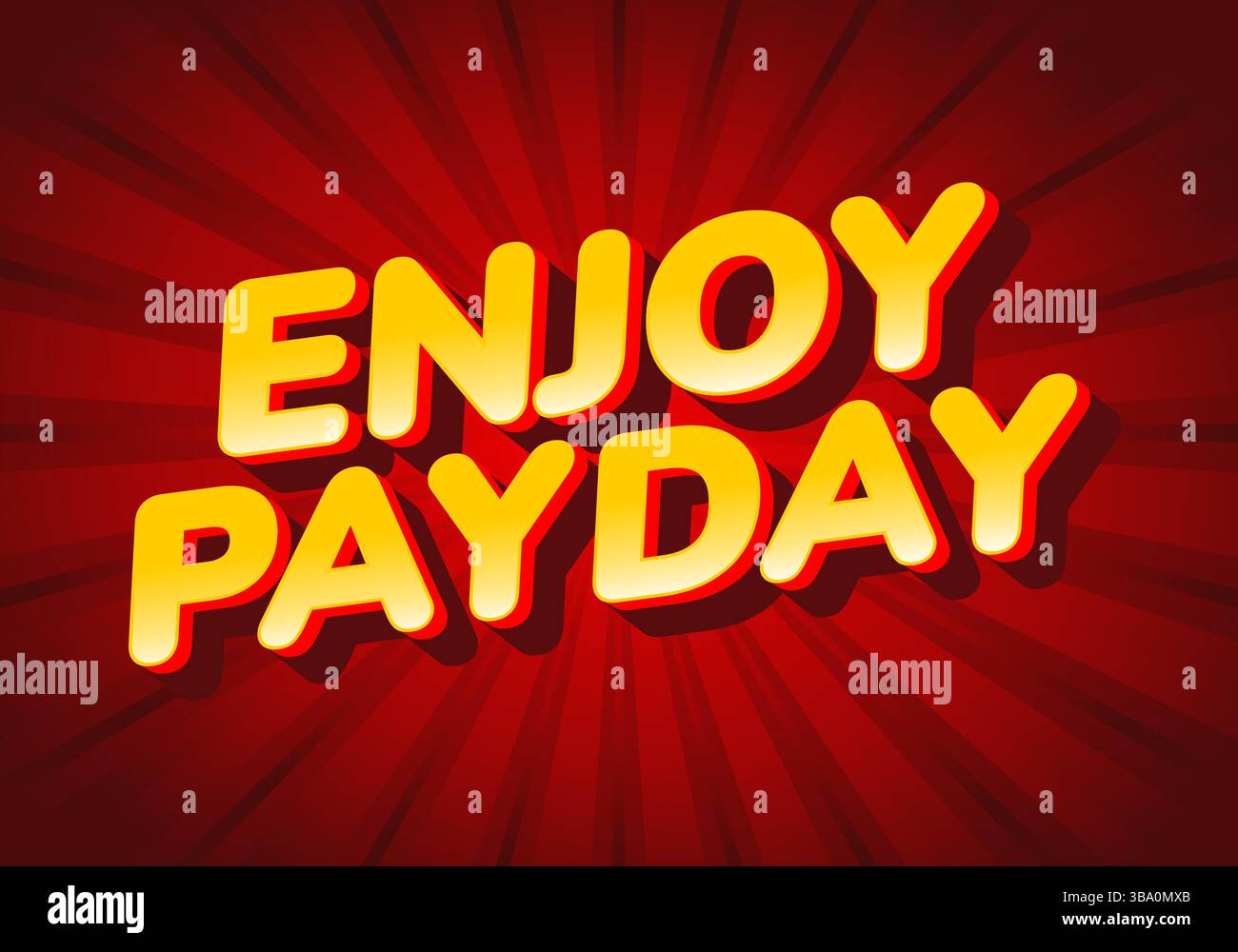 Joyful 3d text effect Stock Vector Images - Alamy