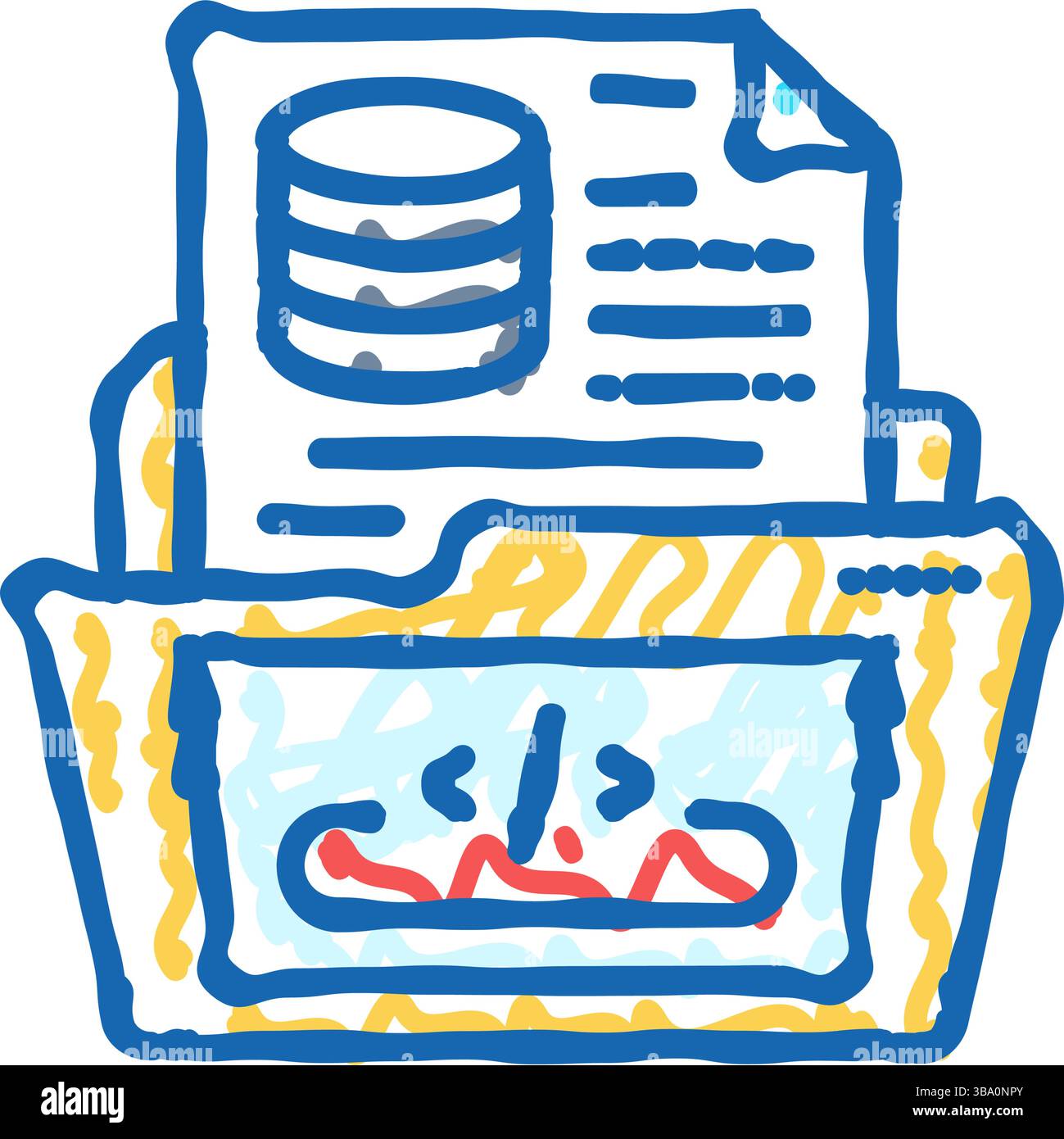 software prototyping icon doodle illustration Stock Vector Image & Art ...