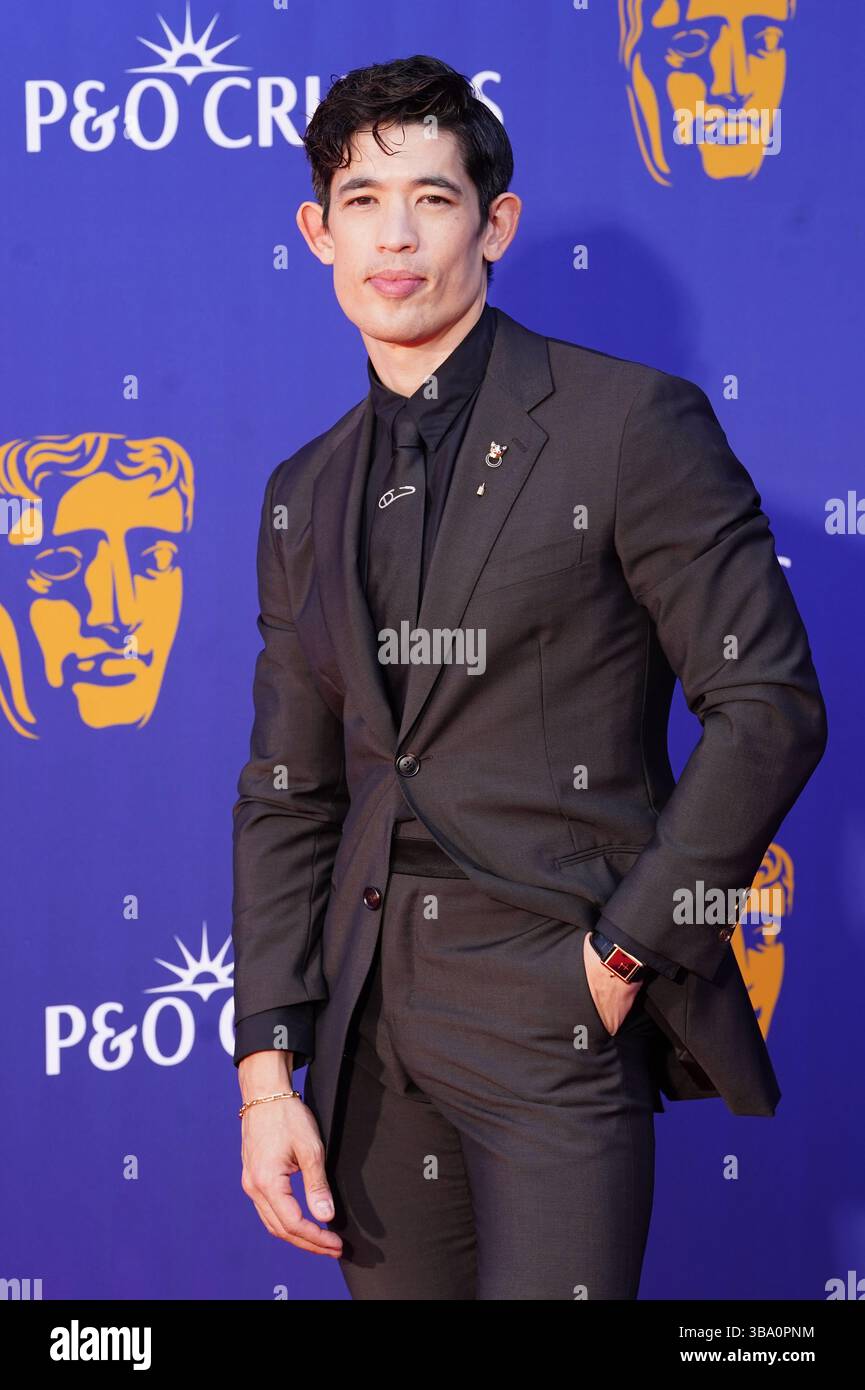 Christopher Chung attending the 2025 BAFTA Television Awards with P&O ...
