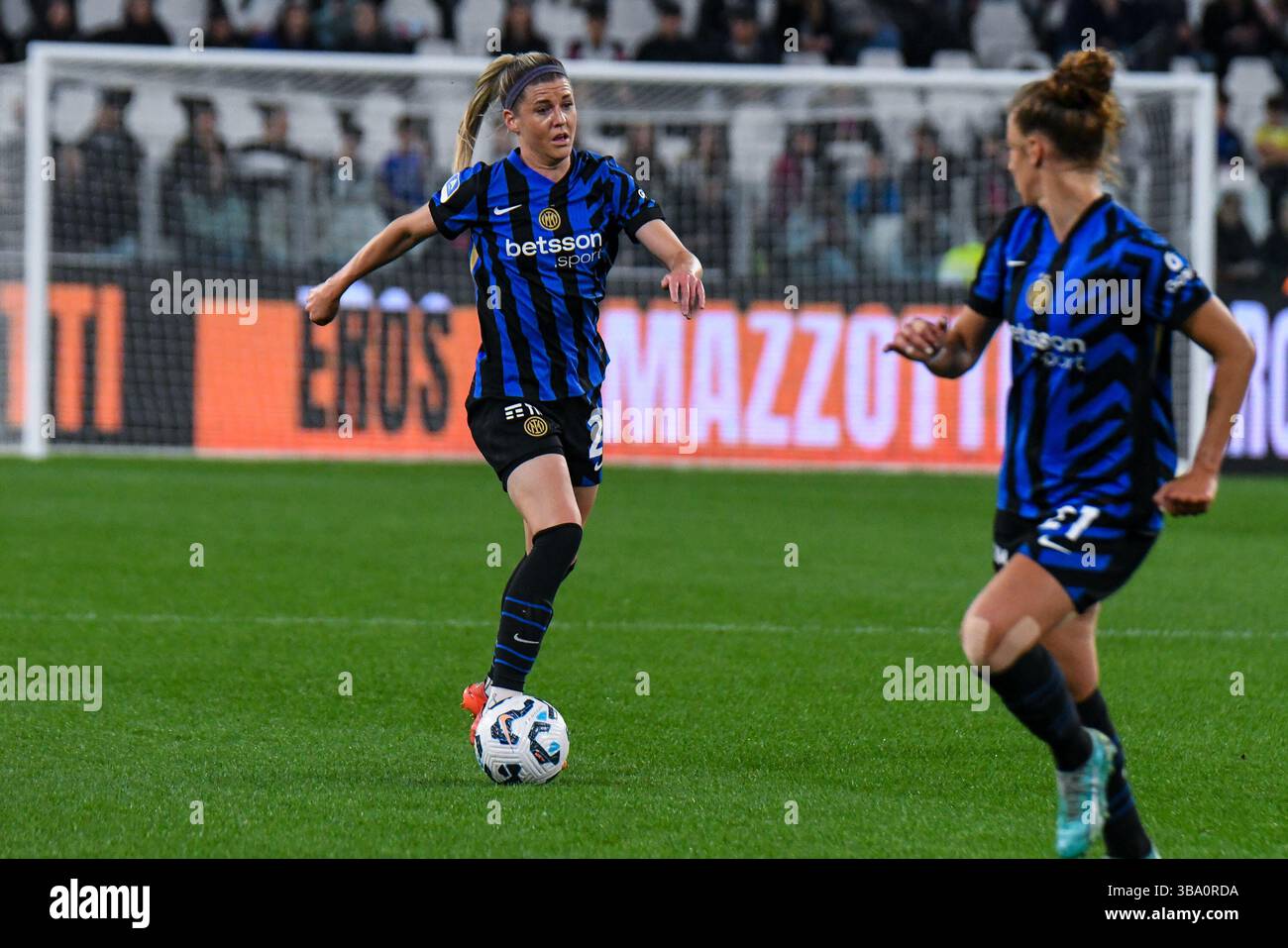 #22 Oivia Schough of Inter Women in action during Italian Women Serie A ...