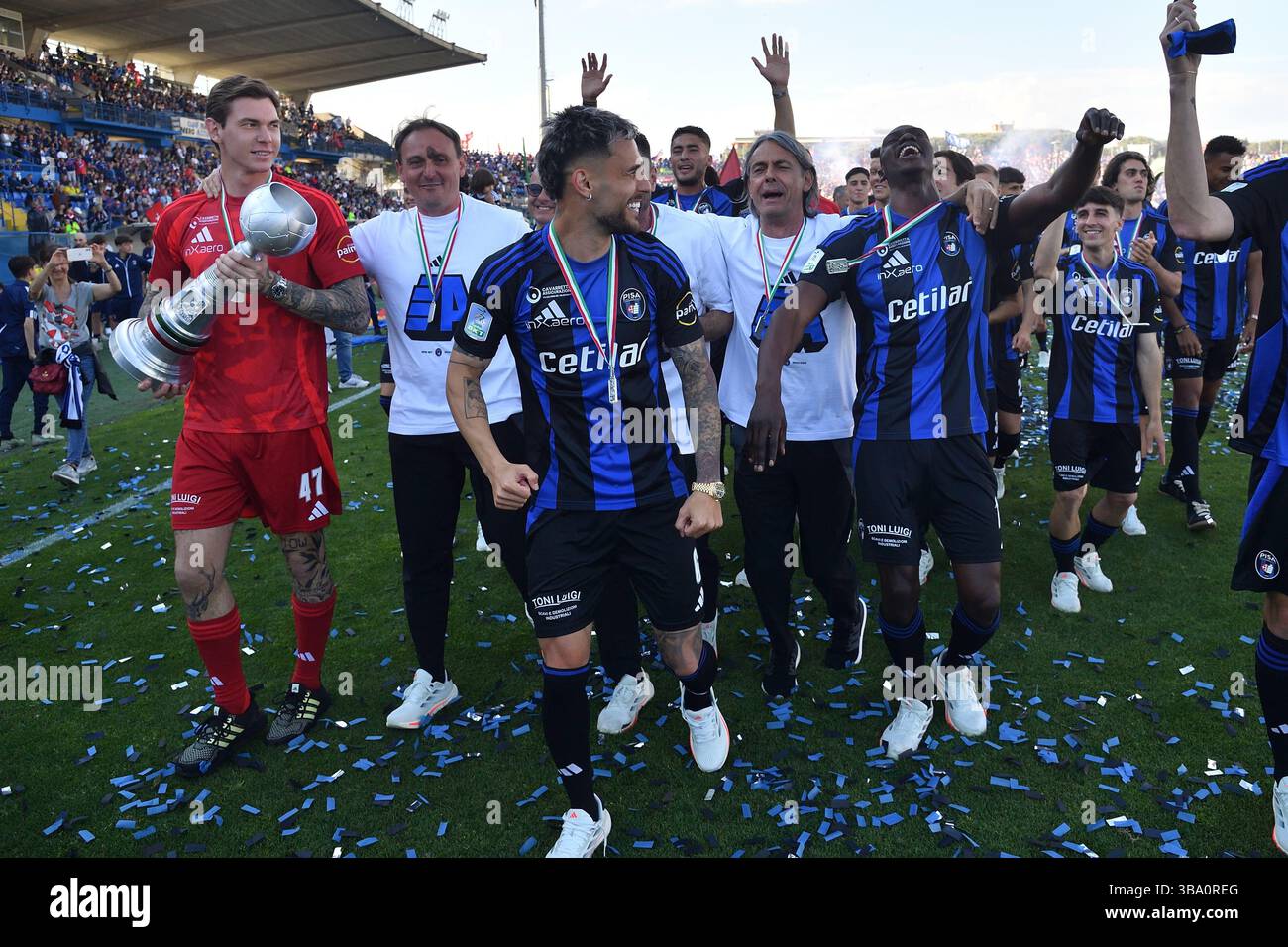 Pisa, Italy. 11th May, 2025. Adrian Semper (Pisa) Marius Marin (Pisa ...