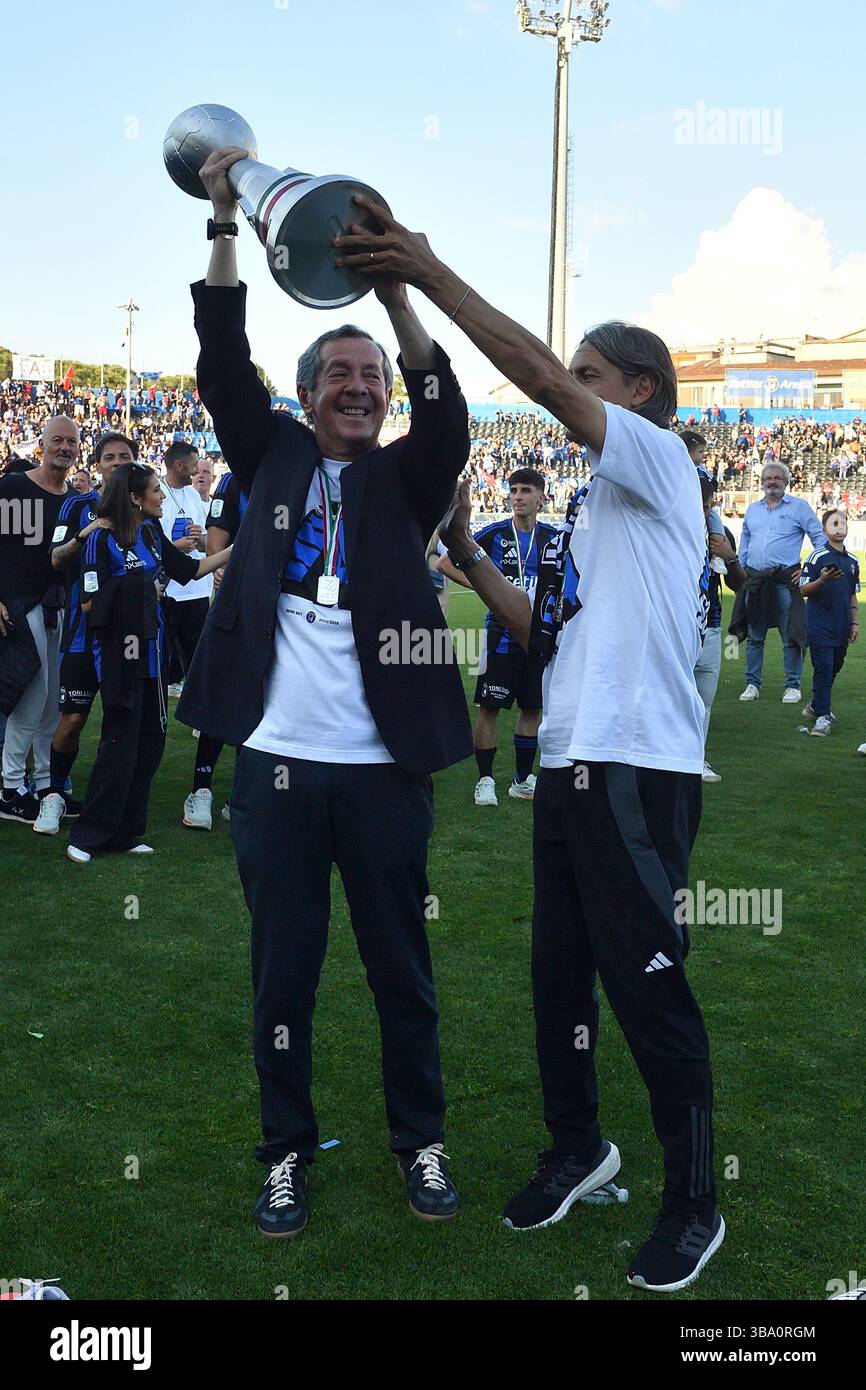 Pisa, Italy. 11th May, 2025. Owner of Pisa Alexander Knaster and Head ...