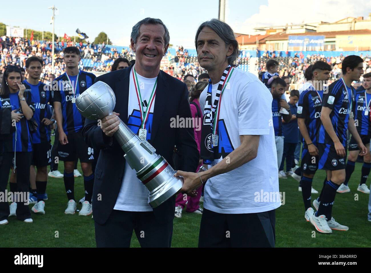 Pisa, Italy. 11th May, 2025. Owner of Pisa Alexander Knaster and Head ...