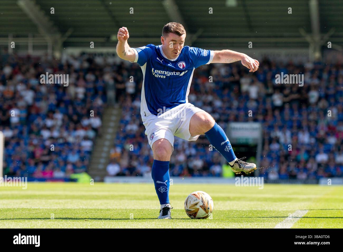 Chesterfield, UK. 11th May, 2025. Chesterfield FC midfielder John Fleck ...