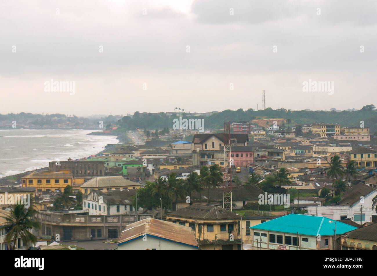 Sekondi Cityscape. Rainy season. Sekondi-Takoradi, Ghana Stock Photo ...