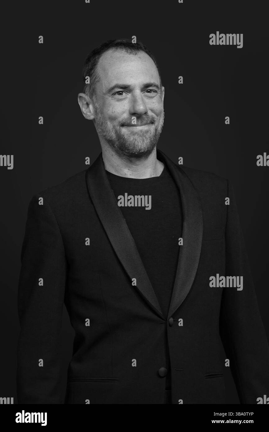 May 7, 2025, Rome, Rm, Italy: Elio Germano, winner of the award for ...