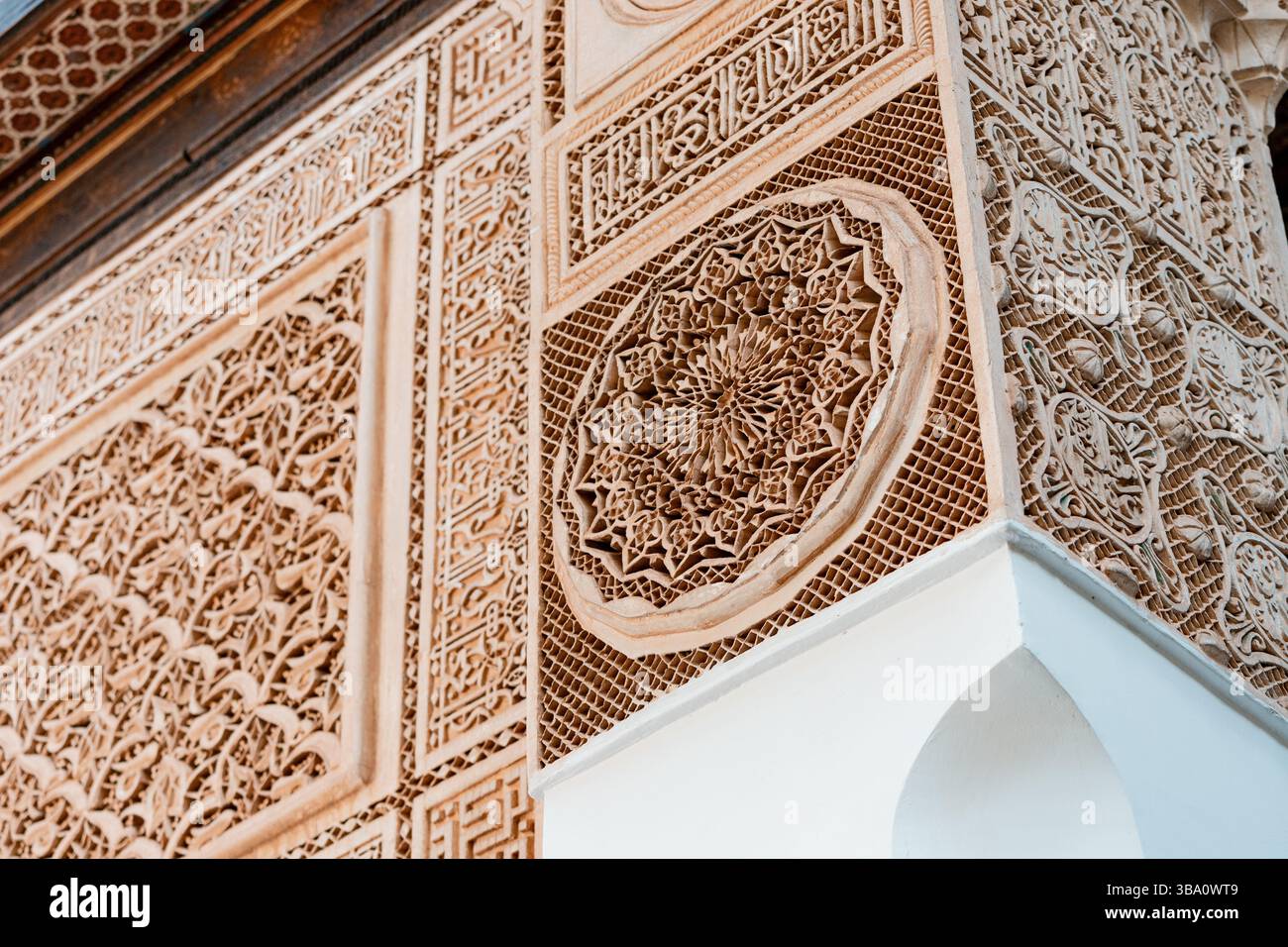 6 March 2025, Marrakech, Morocco: Detailed view of traditional islamic ...