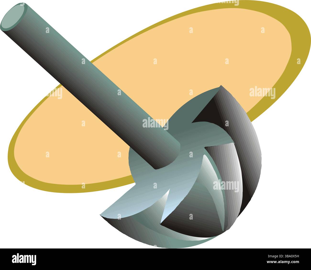 An abstract vector illustration shows a End Mill Cutting Tool for ...