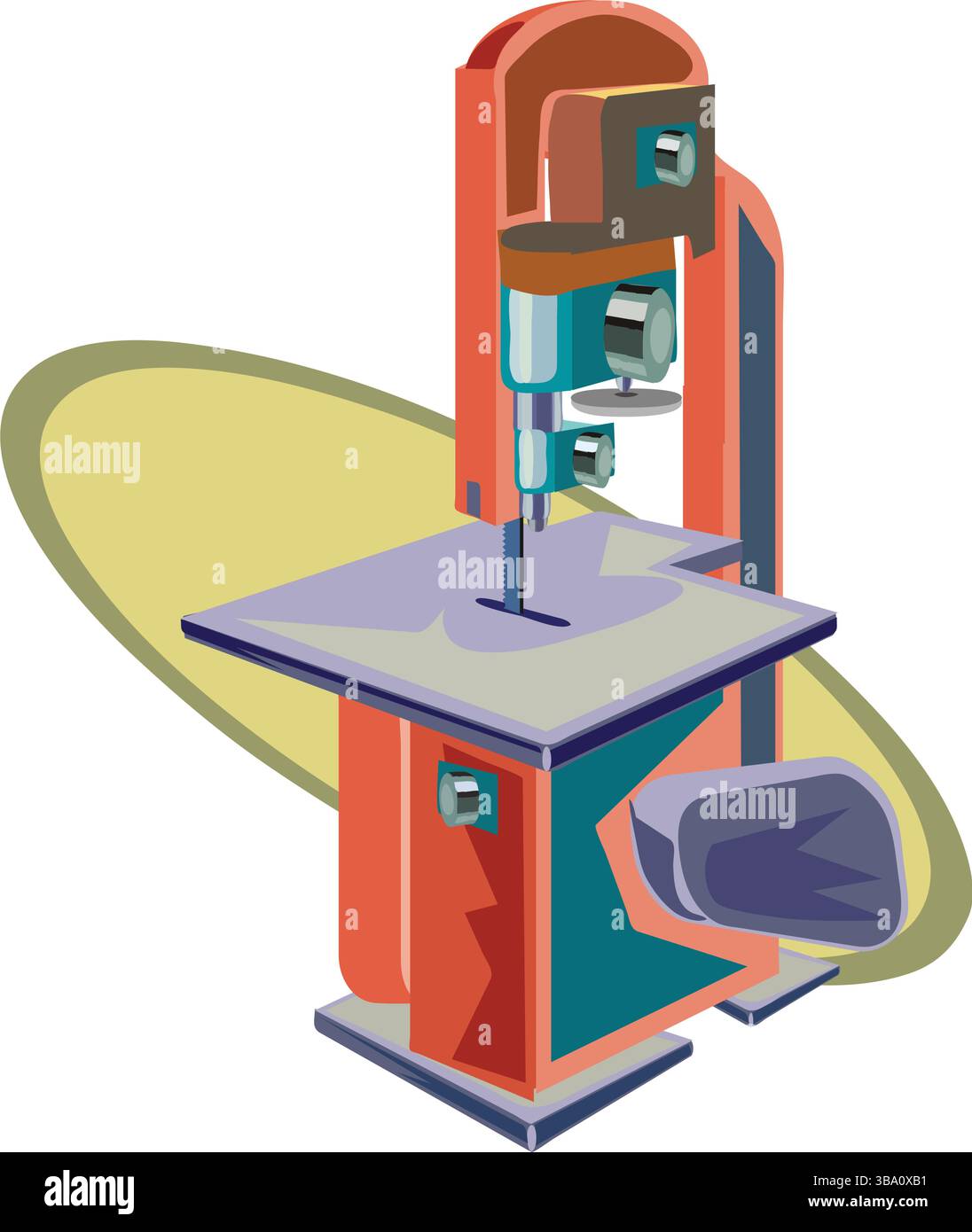 Band saw machine Stock Vector Images - Alamy