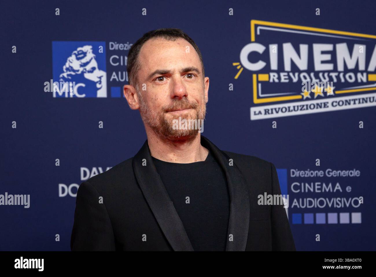 May 7, 2025, Rome, Rm, Italy: Elio Germano, winner of the award for ...