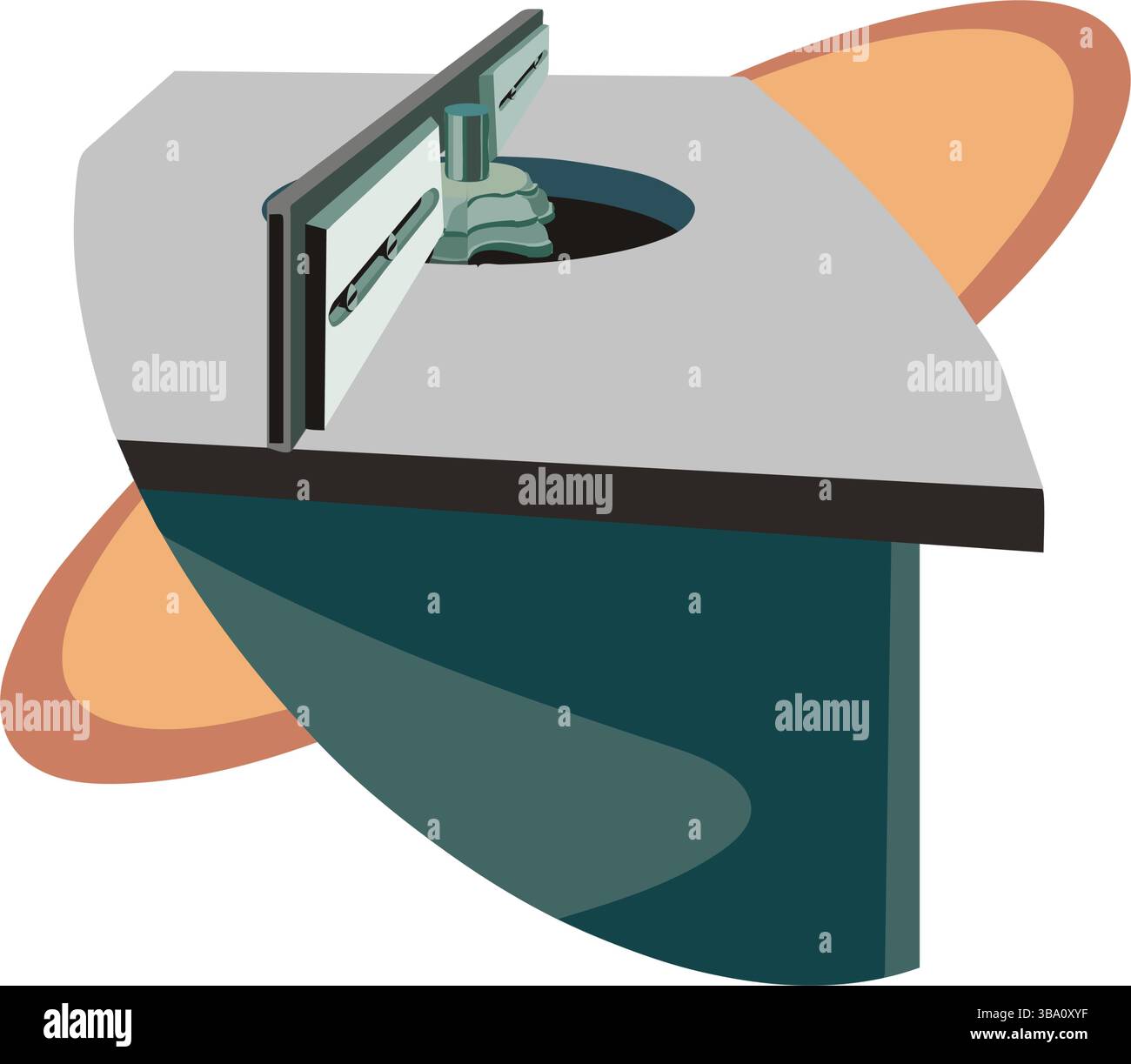 An abstract vector illustration shows a Router Table Machine for ...