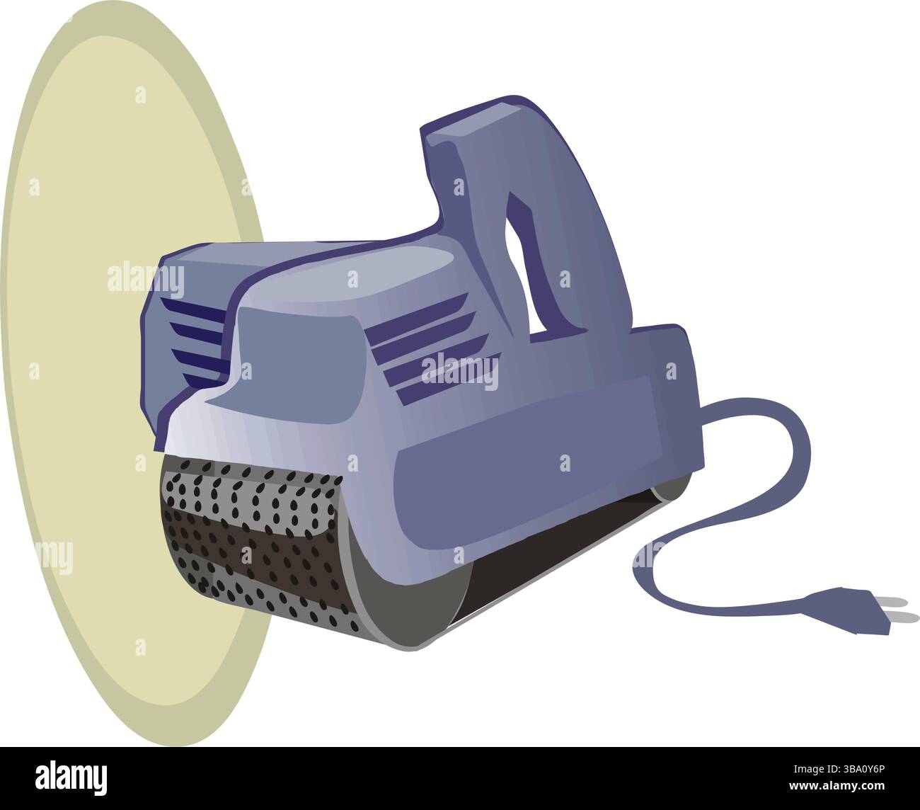 An abstract vector illustration shows a Electric Drum Sander for ...