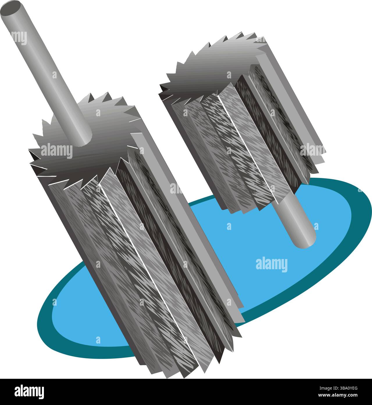 An abstract vector illustration shows a End Mill Cutting Tool for ...