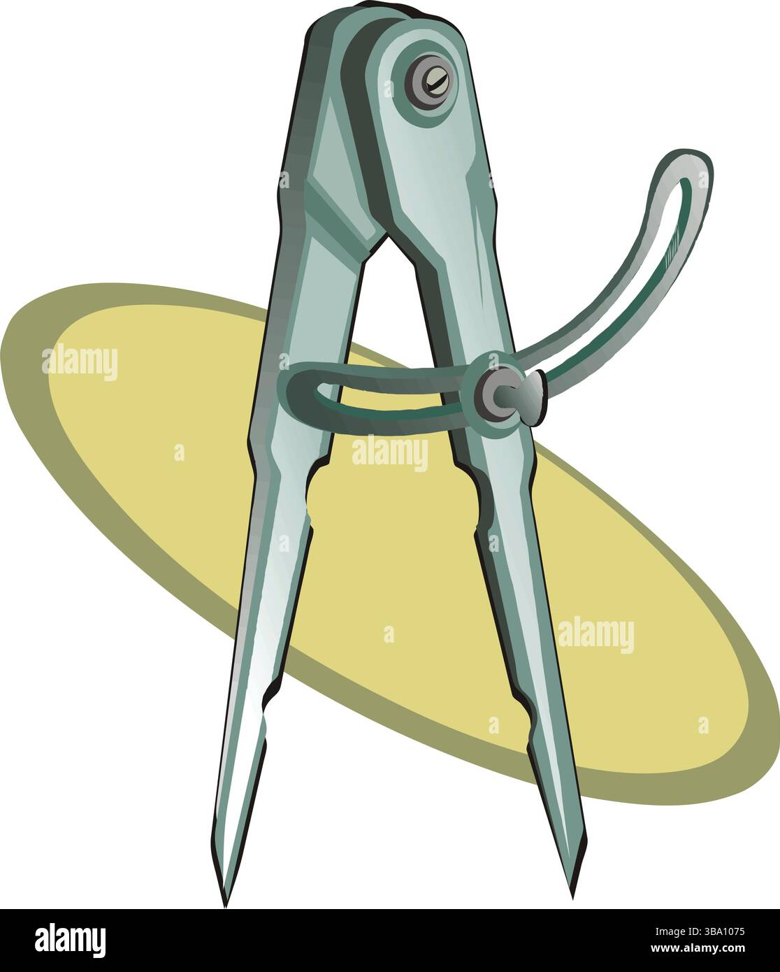 An abstract vector illustration shows a Carpenter’s Compass Tool for ...