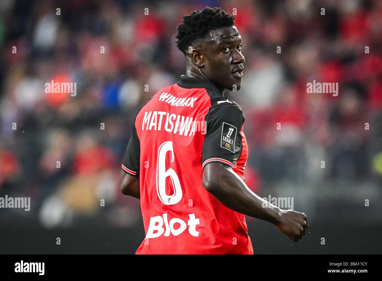 Azor MATUSIWA of Rennes during the French championship Ligue 1 football ...
