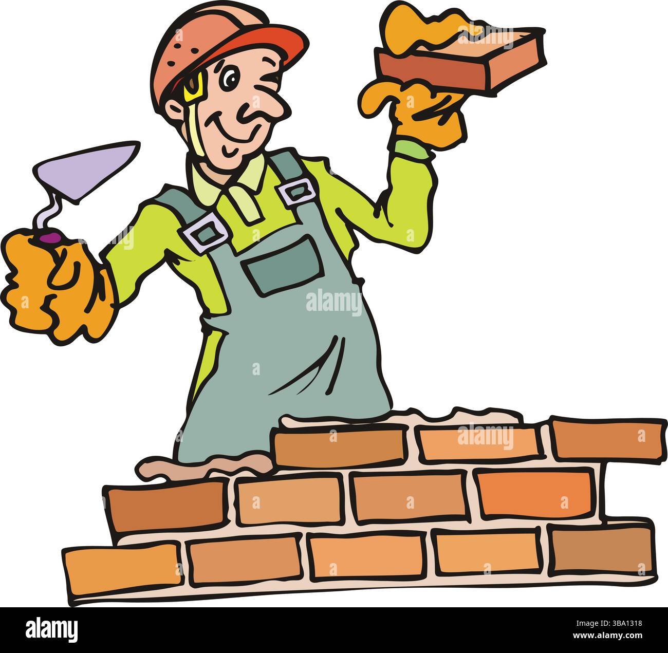 How to lay bricks Stock Vector Images - Alamy