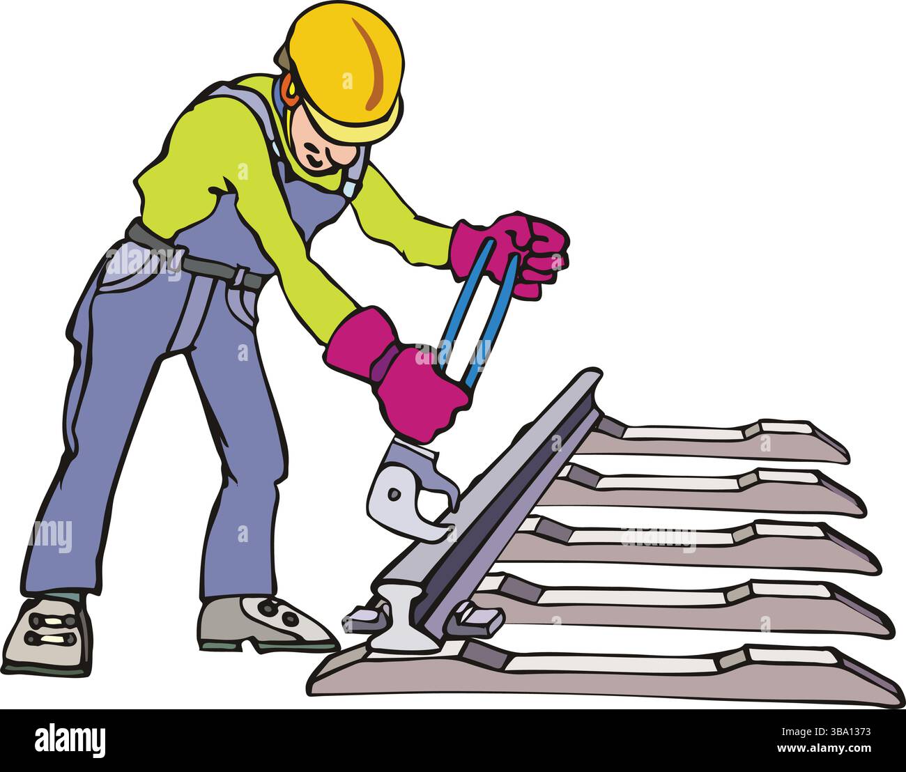 Railroad ballast regulator Cut Out Stock Images & Pictures - Alamy