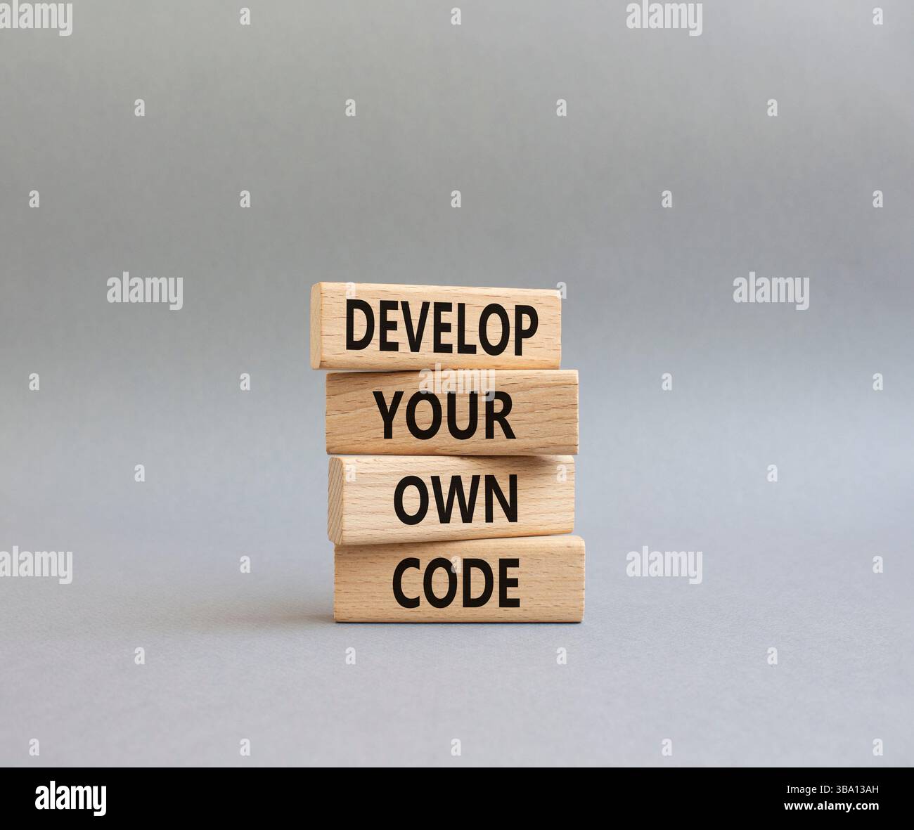 Develop your own code symbol. Concept words Develop your own code on ...