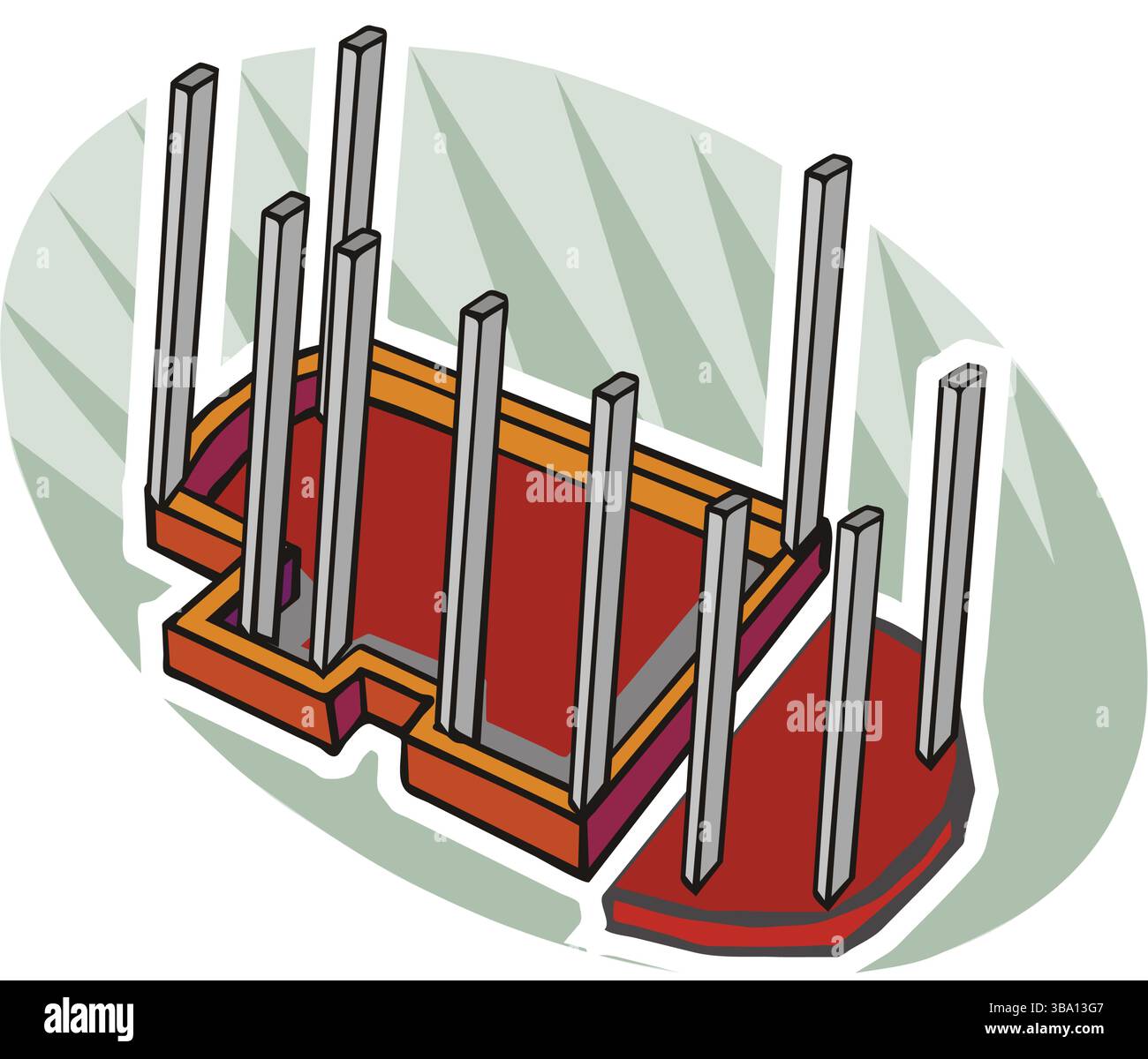 Prestressed concrete beam Stock Vector Images - Alamy