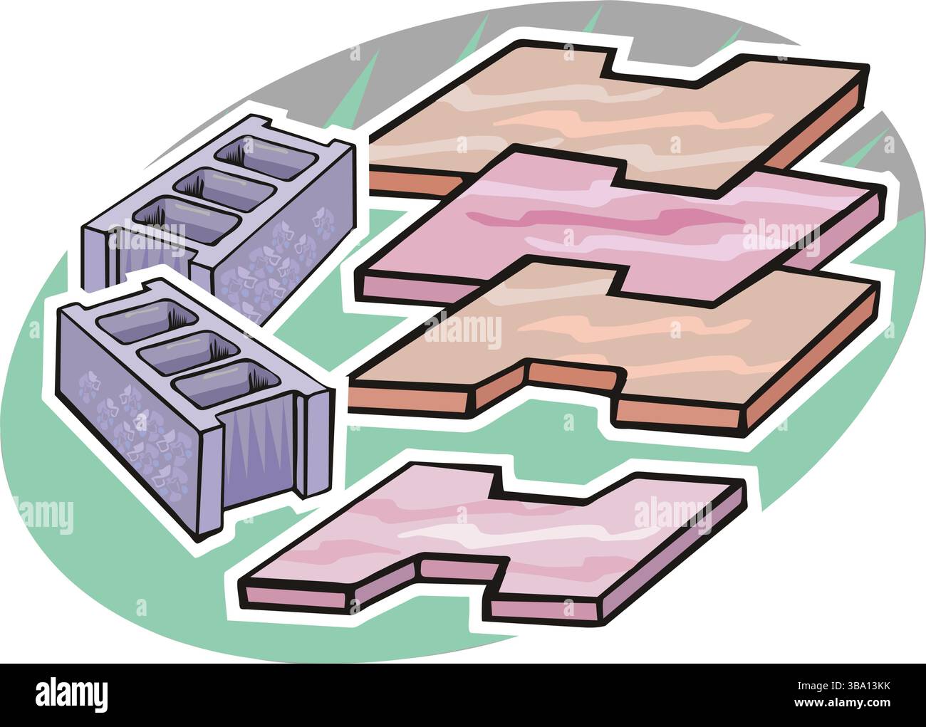 Insulation panels Stock Vector Images - Alamy
