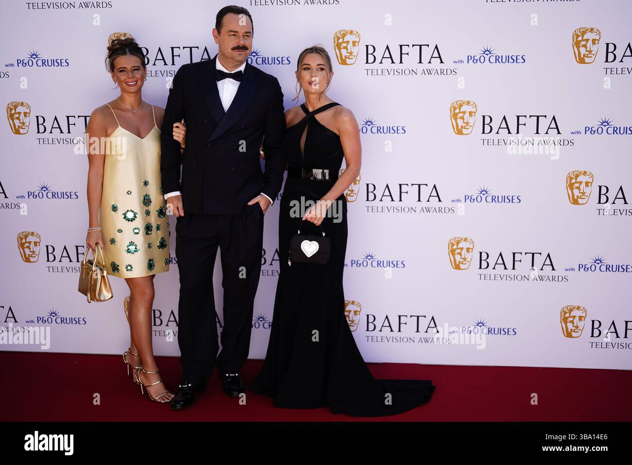 (left to right) Sunnie Jo Dyer, Danny Dyer and Dani Dyer attending the ...