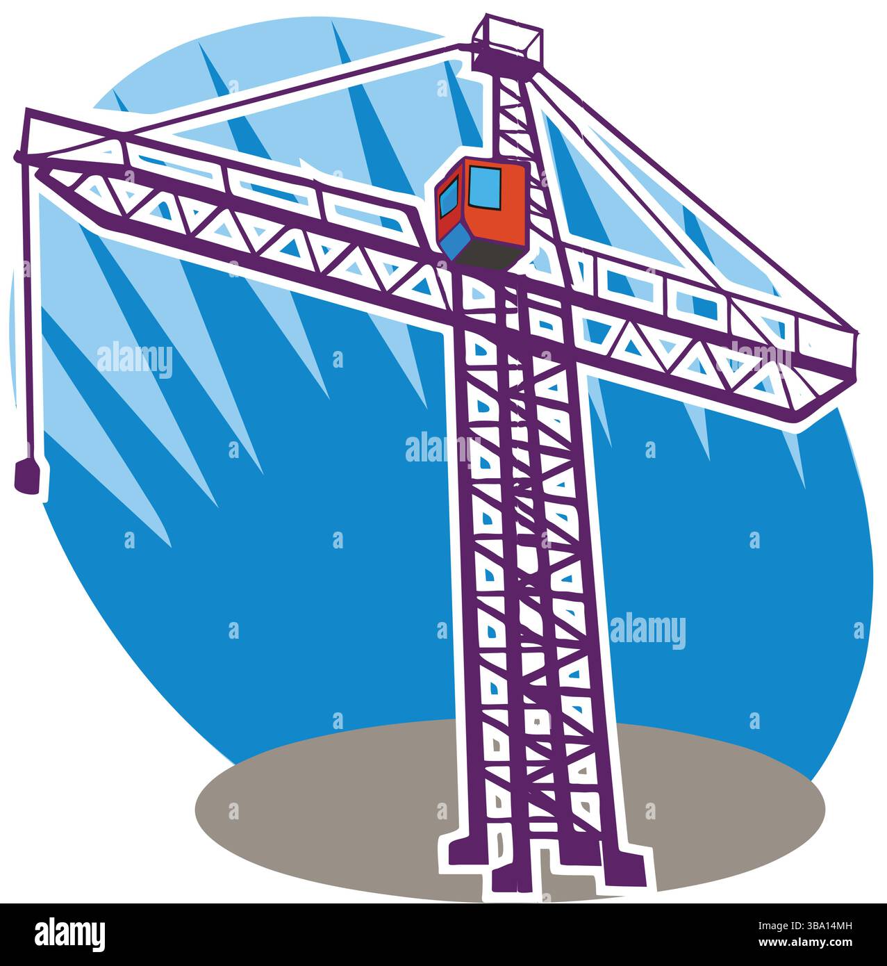Overhead crane illustration hi-res stock photography and images - Alamy