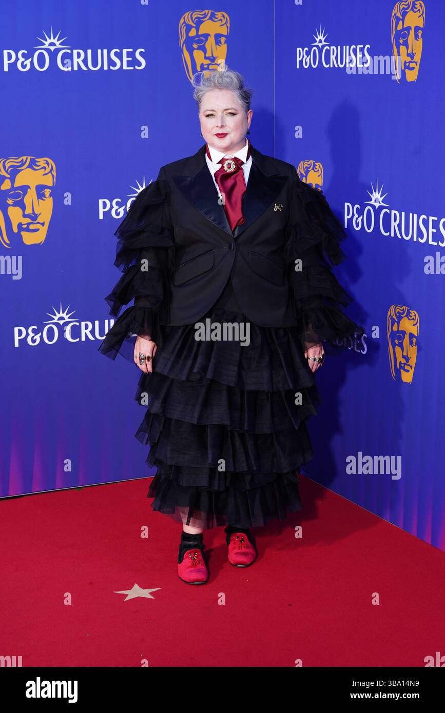 Siobhan McSweeney attending the 2025 BAFTA Television Awards with P&O ...