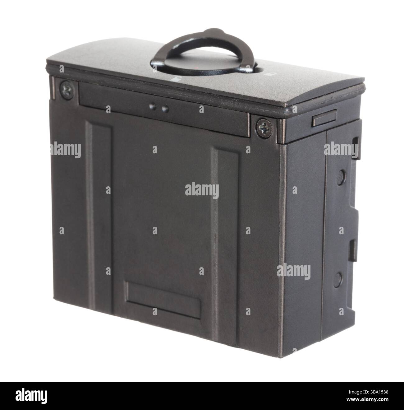 Lithium ion battery that is rechargeable with a locking mechanism ...