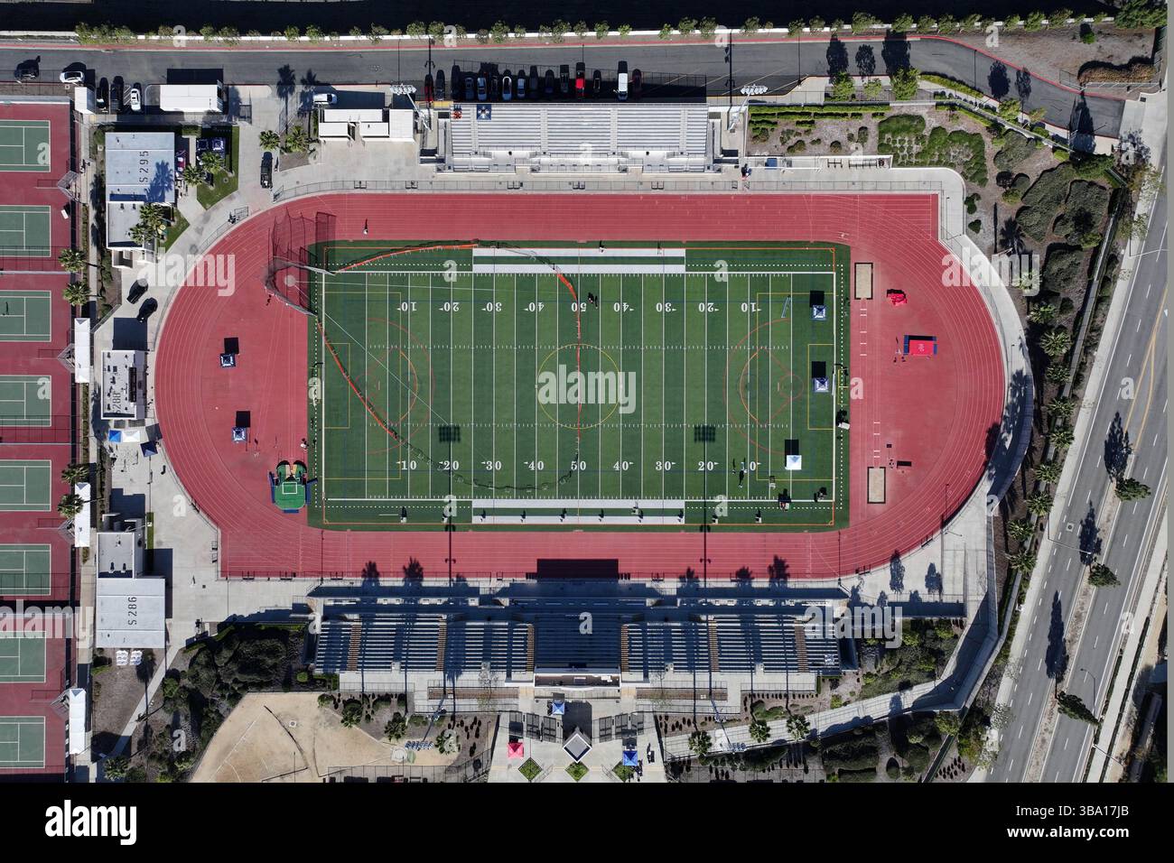 Yorba Linda, United States. 10th May, 2025. A general overall aerial ...