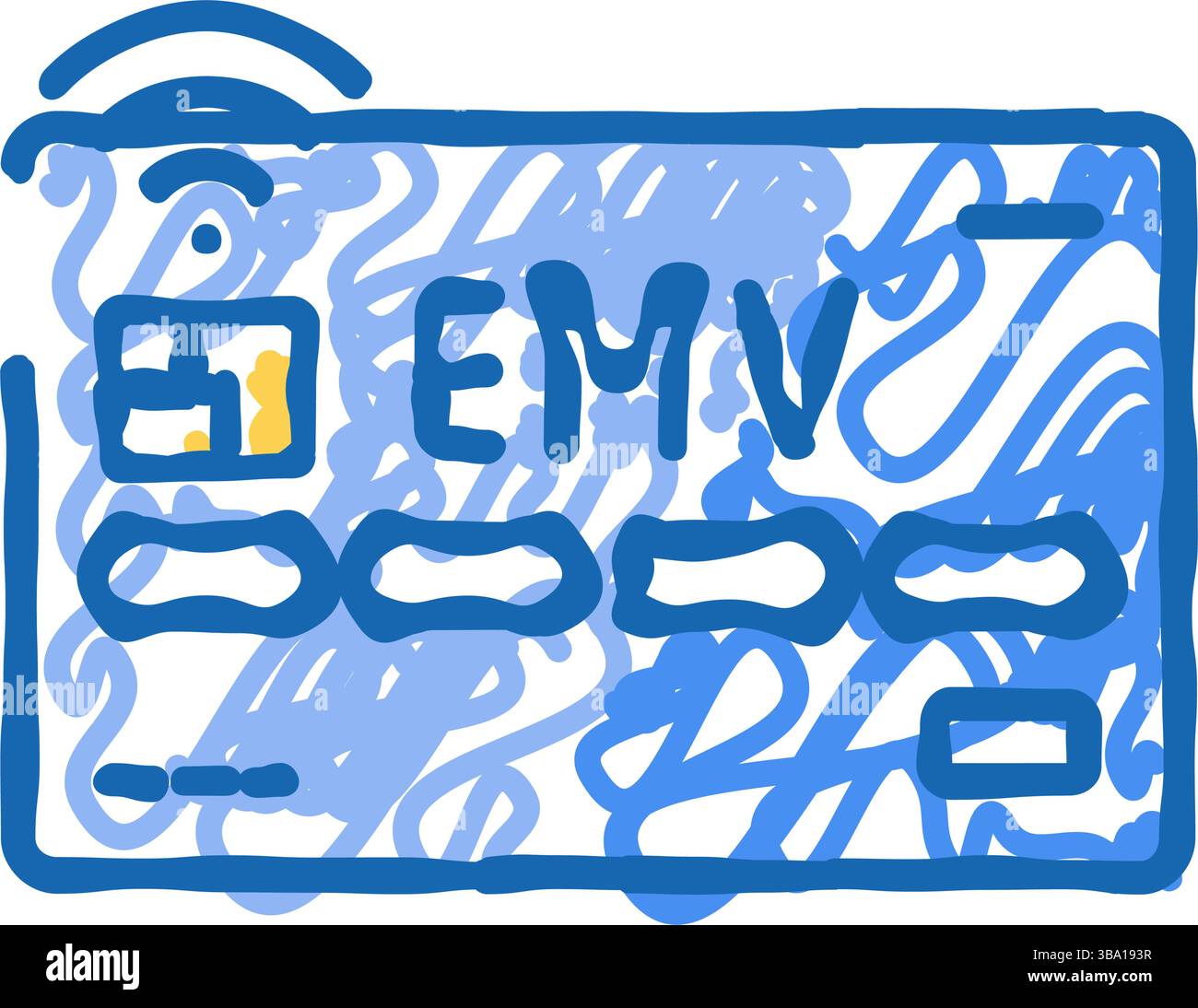emv card bank payment icon doodle illustration Stock Vector Image & Art ...