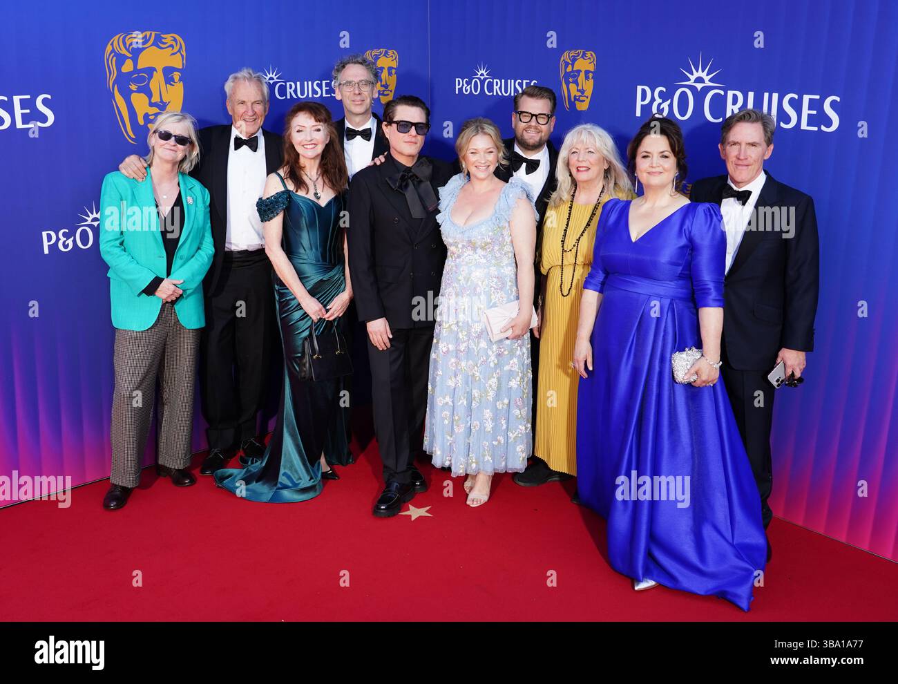 (Left to right) Christine Gernon, Larry Lamb, Melanie Walters, Robert ...