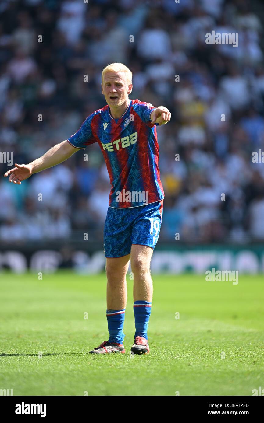 London, UK. 11th May, 2025. Will Hughes of Crystal Palace during the ...