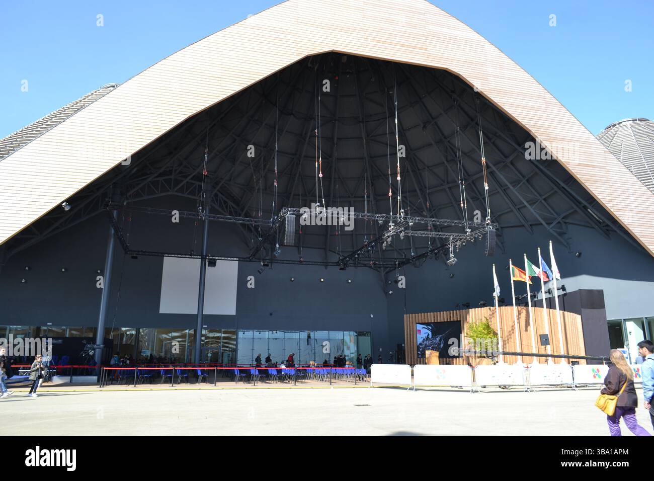 Beautiful geometric pattern architecture of the cone shaped Media ...