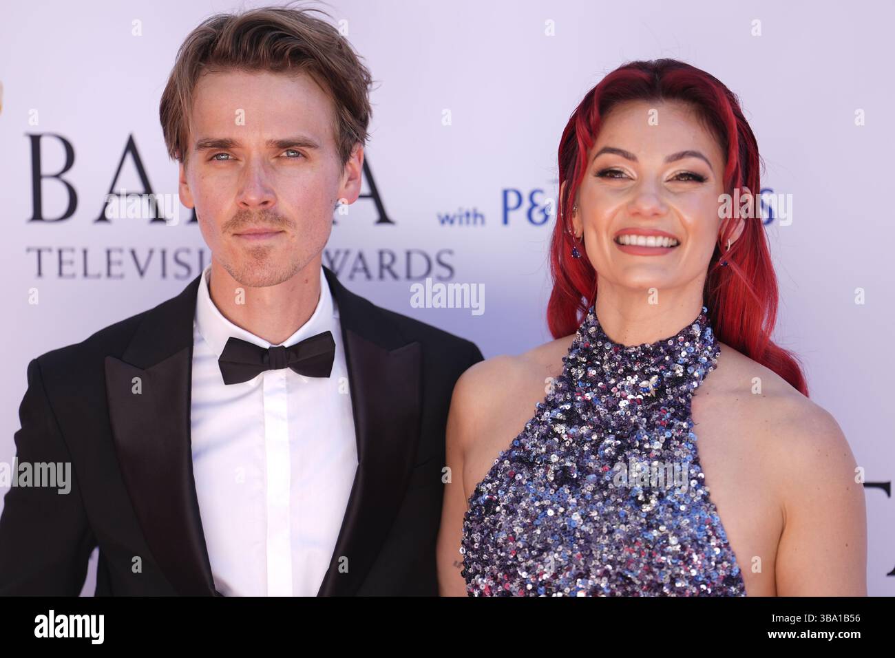 Joe Sugg and Dianne Buswell attending the 2025 BAFTA Television Awards ...