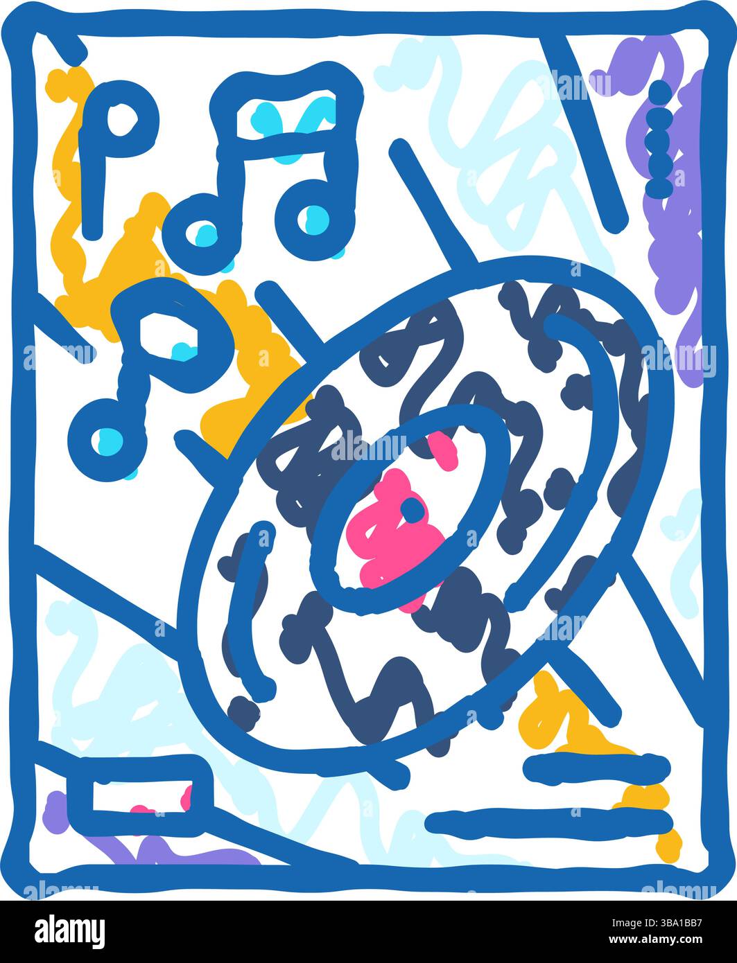 funk disco party icon doodle illustration Stock Vector Image & Art - Alamy