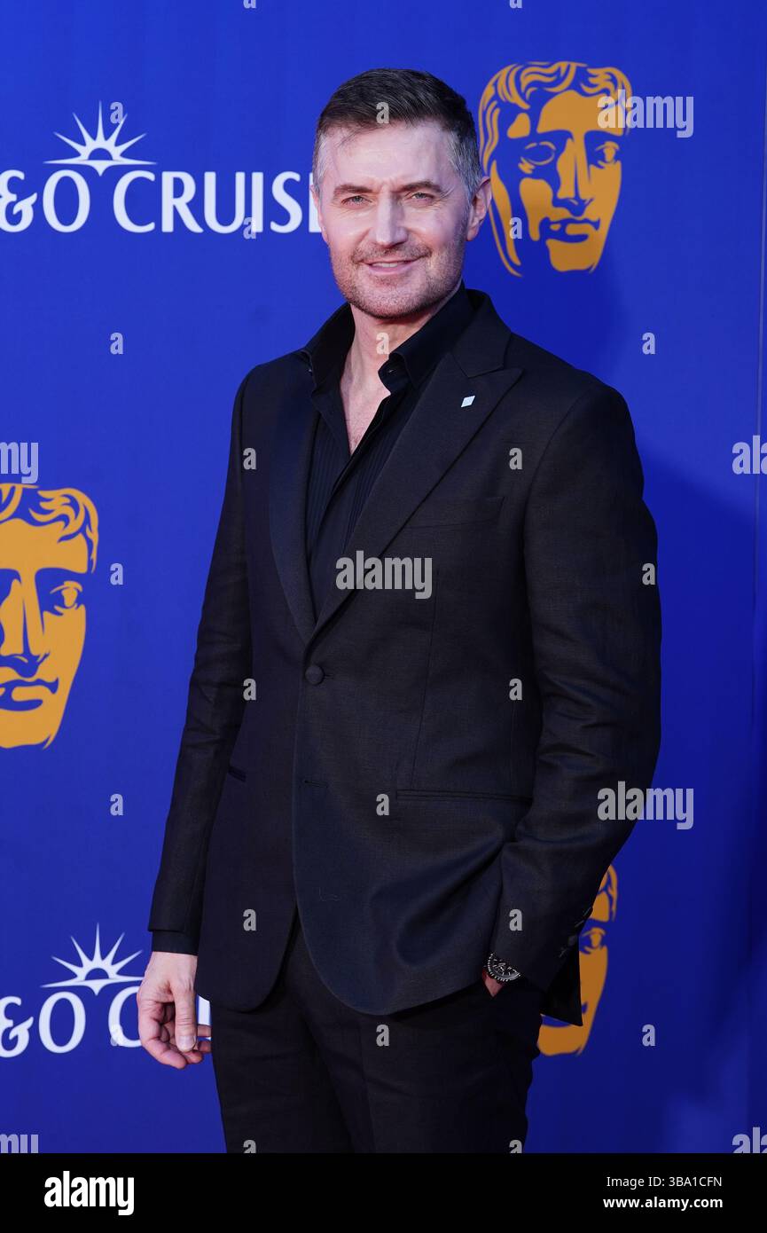 Richard Armitage attending the 2025 BAFTA Television Awards with P&O ...