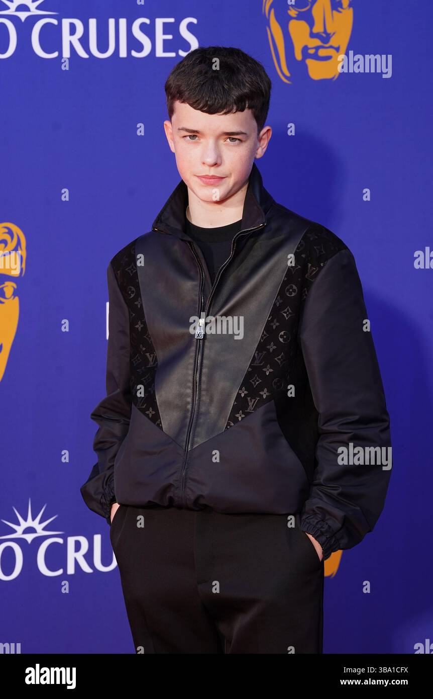 Owen Cooper attending the 2025 BAFTA Television Awards with P&O Cruises ...