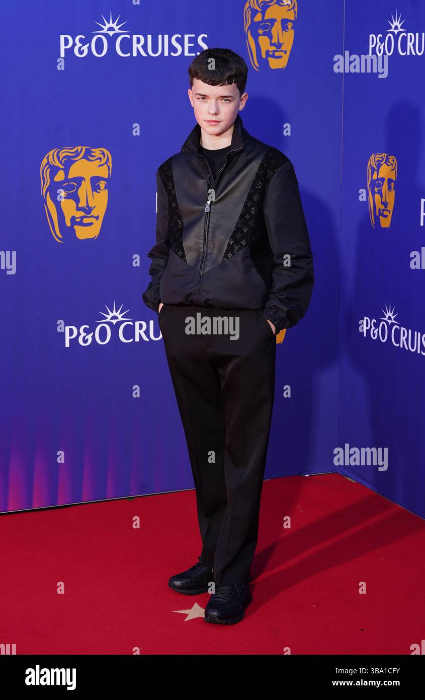 Owen Cooper attending the 2025 BAFTA Television Awards with P&O Cruises ...