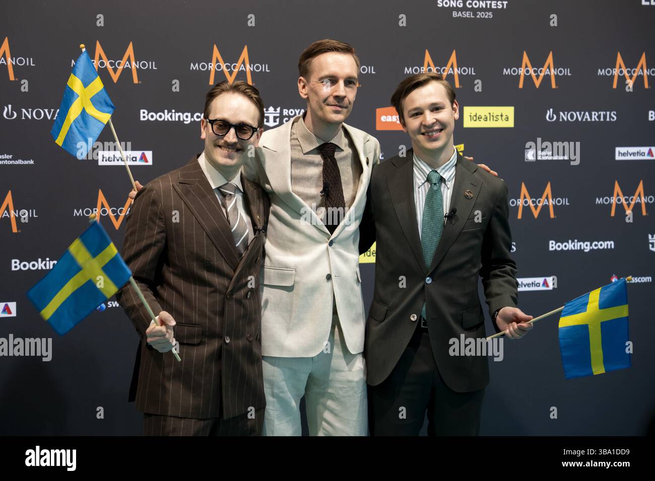 BASEL - Kaj (Kevin HolmstrÃ¶m, Axel Ahman and Jakob NorrgÃ¥rd ...