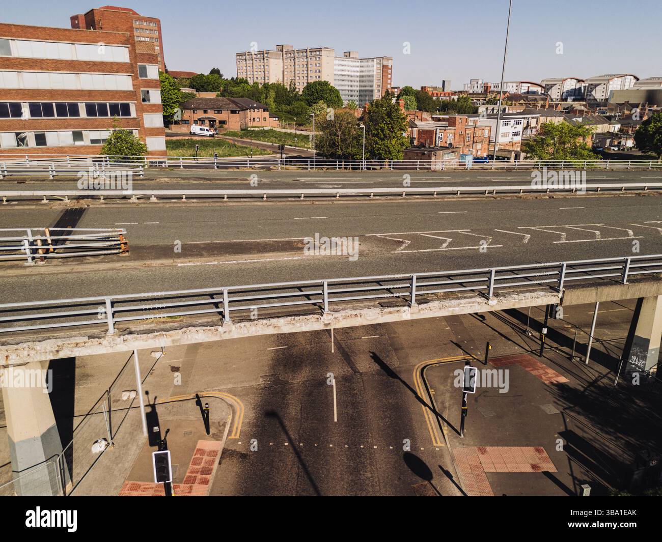 Gateshead UK: 10th May 2025: Gateshead Highway (A167) flyover dangerous ...